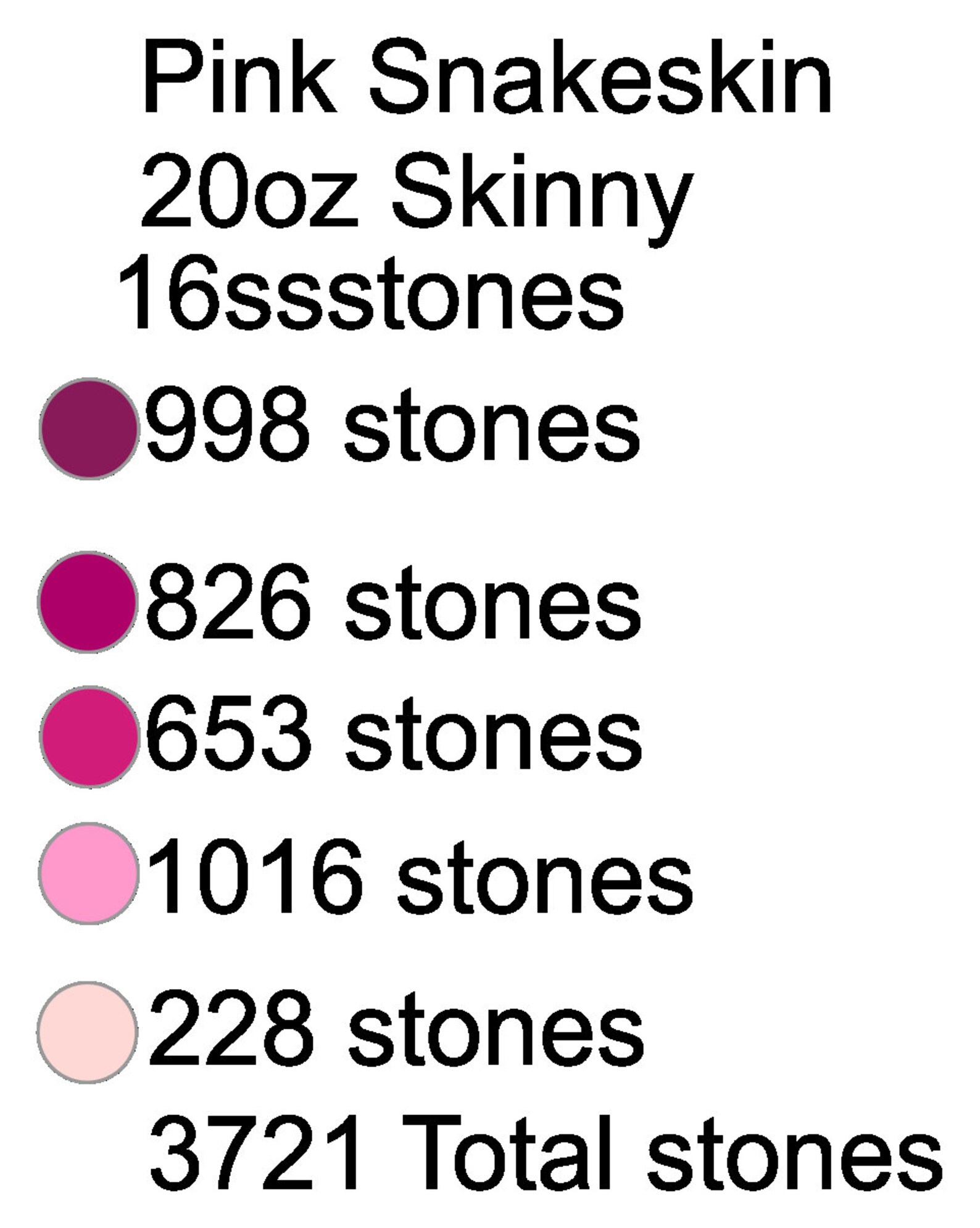 20oz 20ss Gray and Pink Snake Skin Rhinestone Template, Rhinestone ...