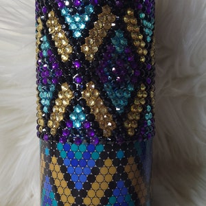 20oz 20ss Gold Rush Rhinestone Template, Rhinestone Tumbler Pattern ...