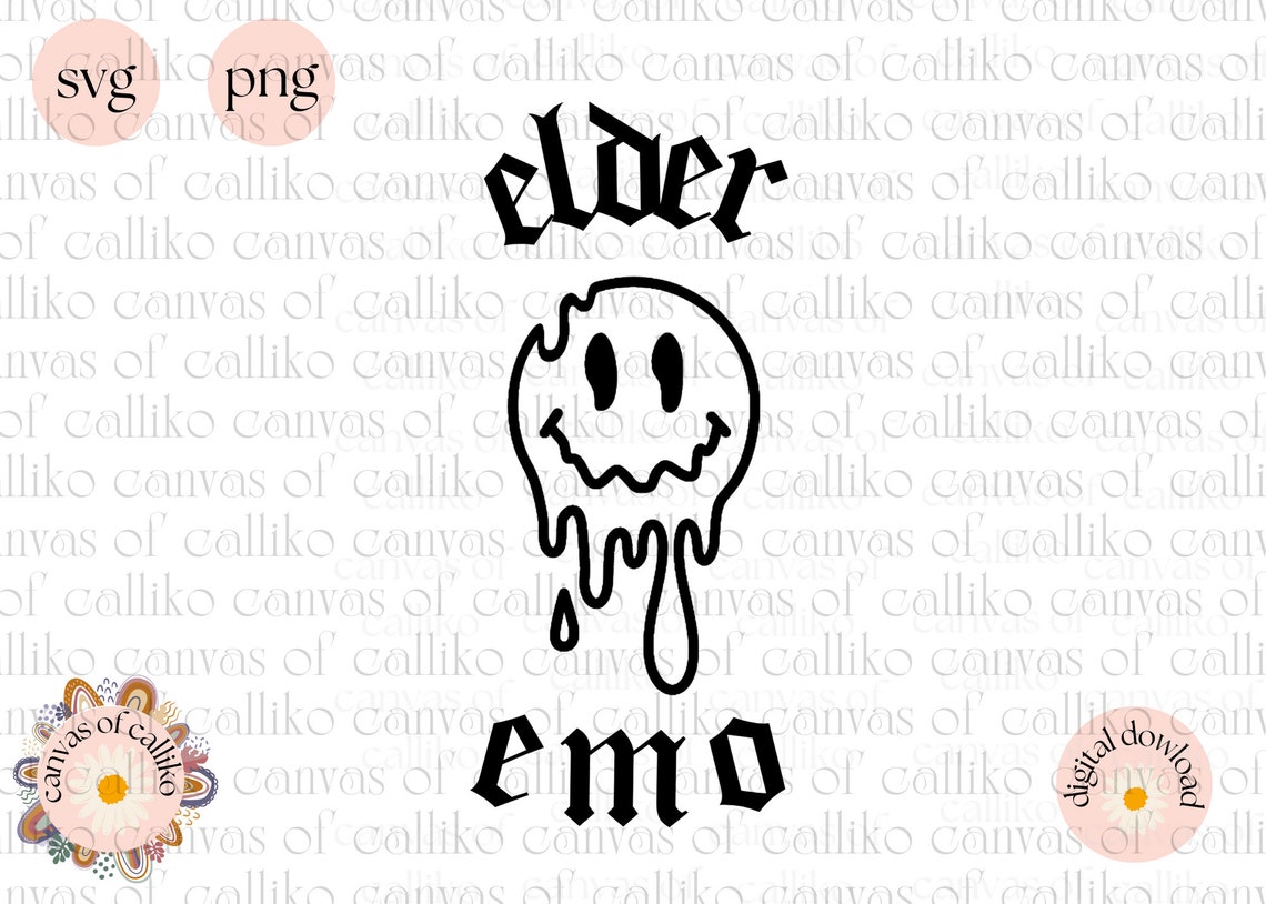 Elder Emo SVG PNG Digital Download - Etsy