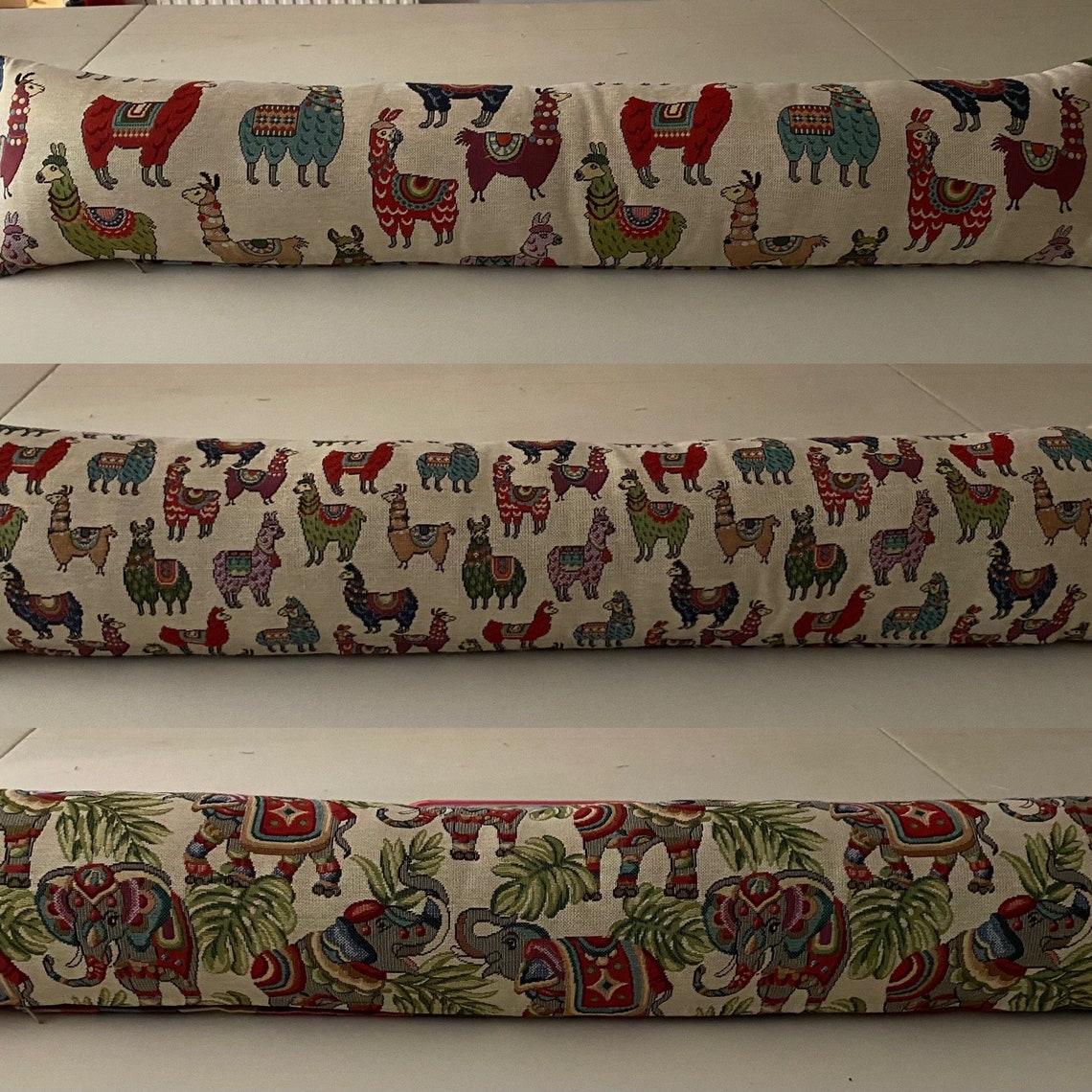 Draught Excluder Handmade Tapestry Style Fabric Lots of | Etsy UK