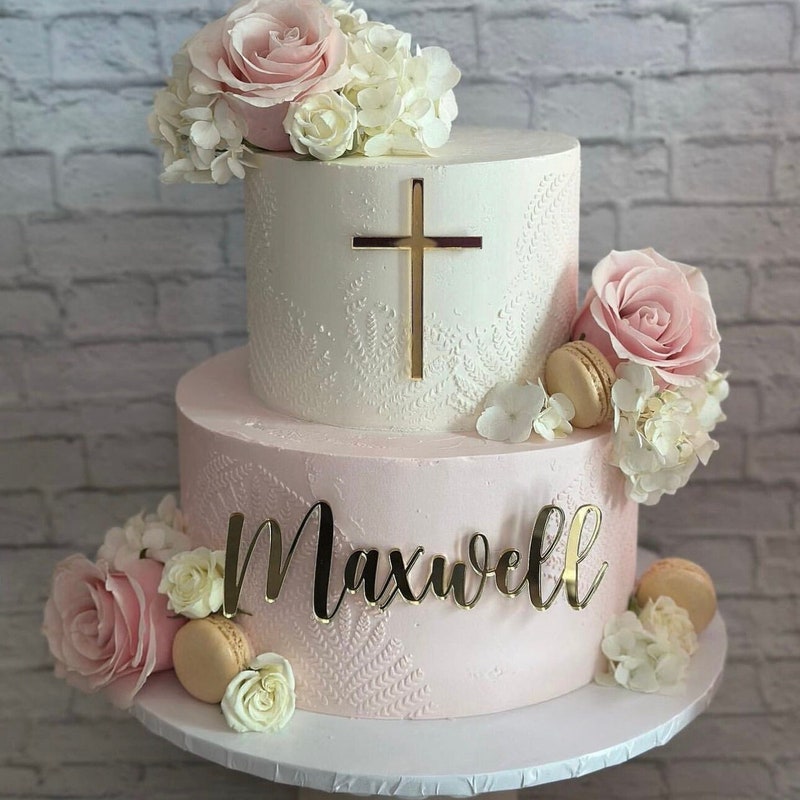 Cake Topper and Cross Set - Etsy