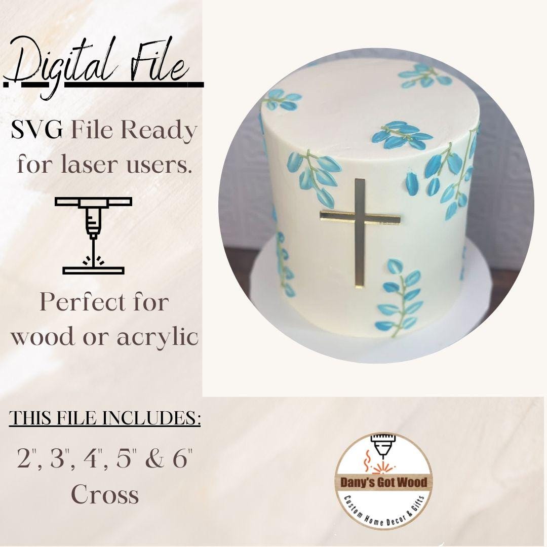 Cross SVG File for Laser- Cross Digital File- Cross SVG File- Cross ...