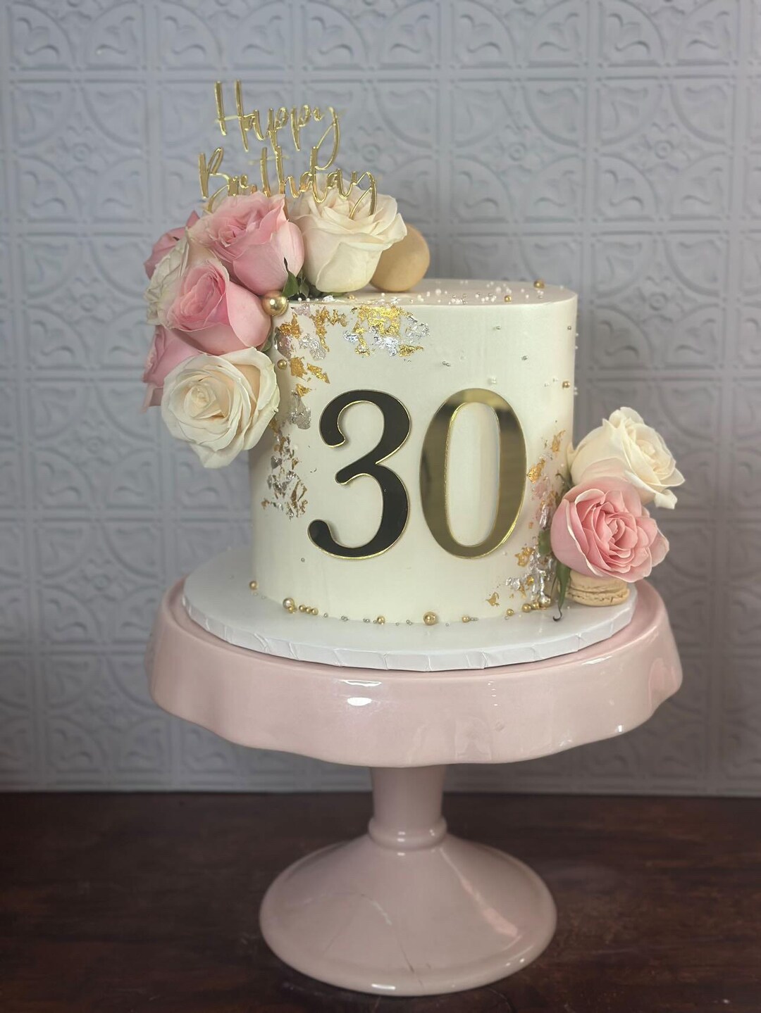 Milestone Cake Topper, Number Cake Topper, Acrylic Cake Topper, Mirror ...