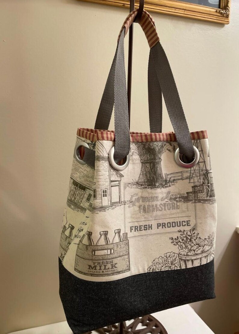 Farm Themed Pucker Tote Bag - Etsy