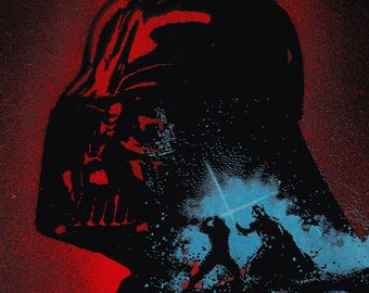 Vader Vs. Luke Poster | Etsy