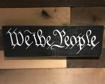 We the People USA Flag Layered Sign - Etsy