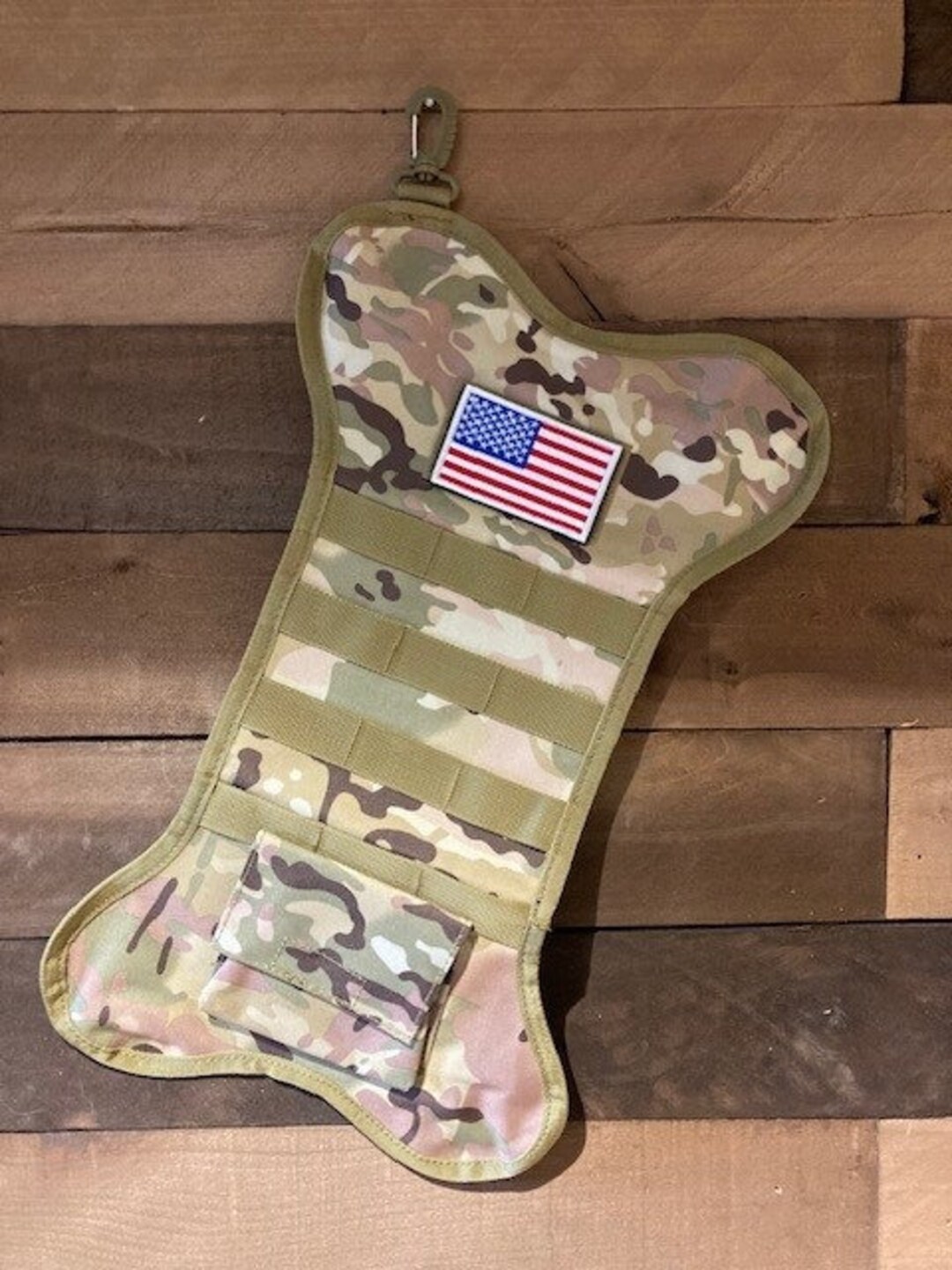 Dog Bone Tactical MOLLE Christmas Stocking With Flag Patch - Etsy