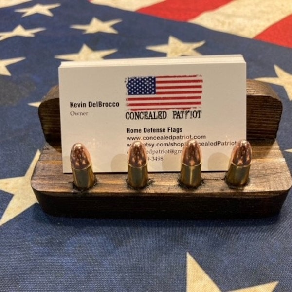 Bullet Card Holder - Etsy