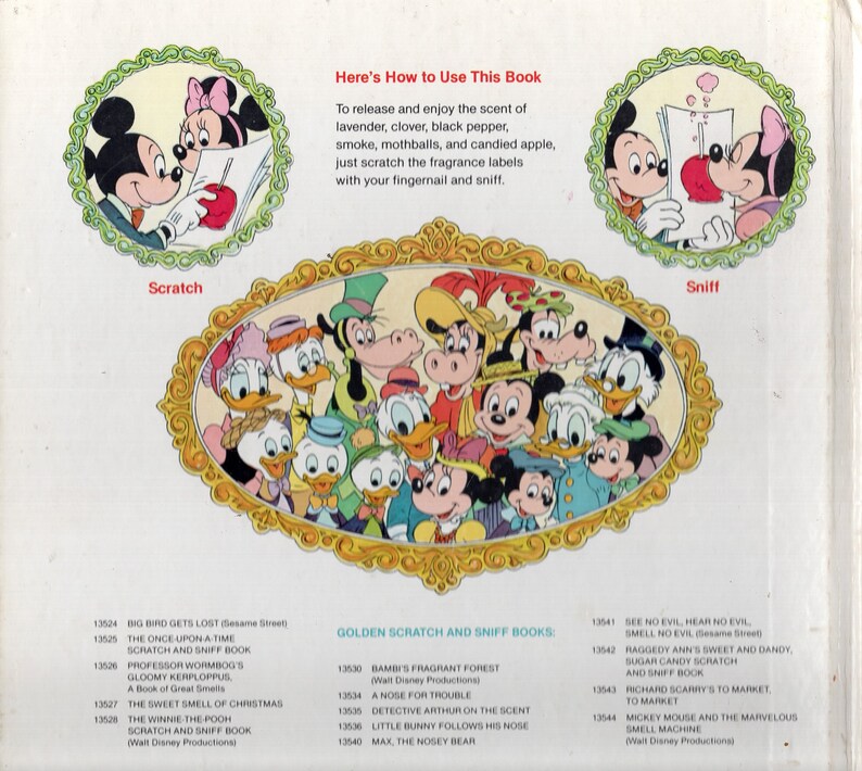 Disney 1979 Mickey Mouse and the Marvelous Smell - Etsy