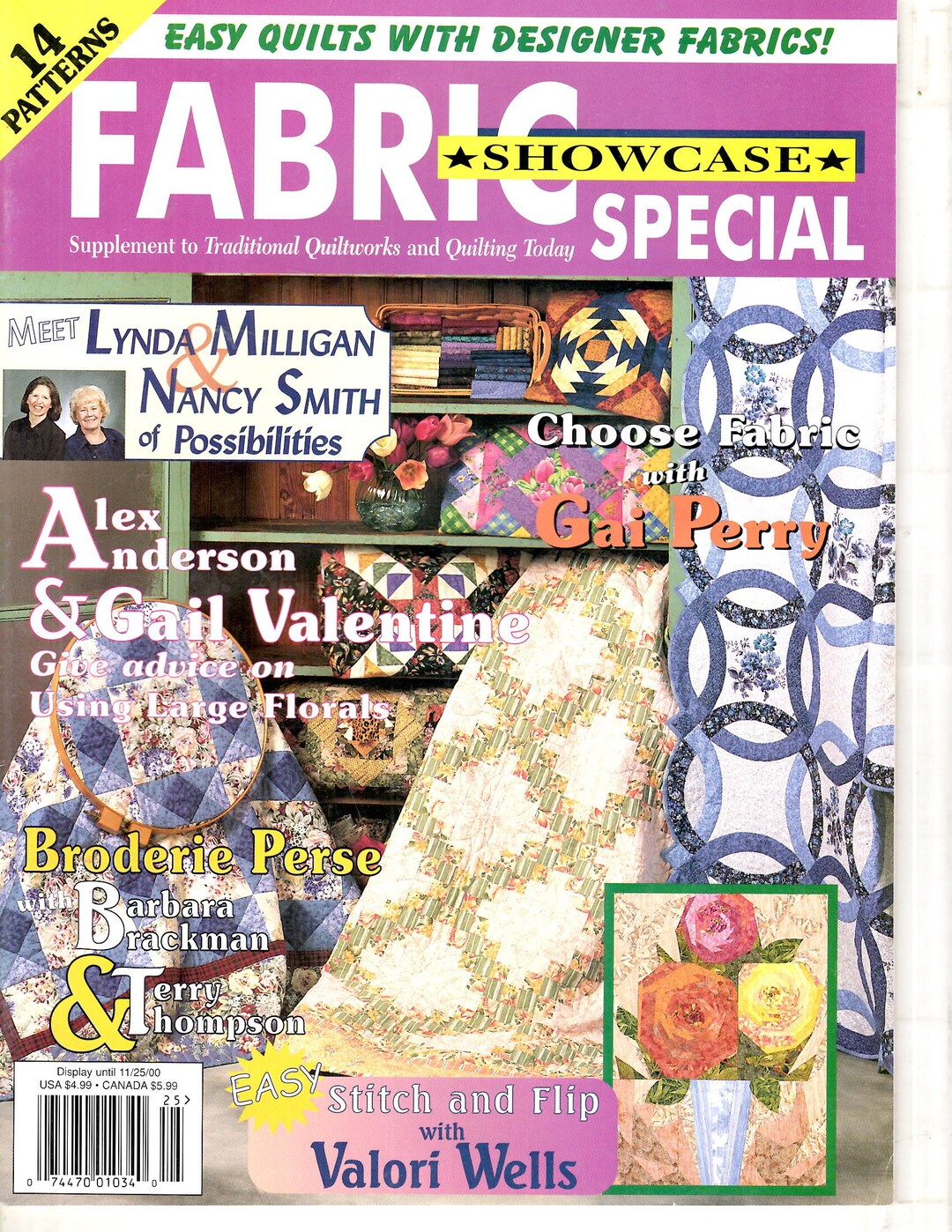 Nov 2000, Fabric Showcase, Quilting Magazine, Designer Quilts ...