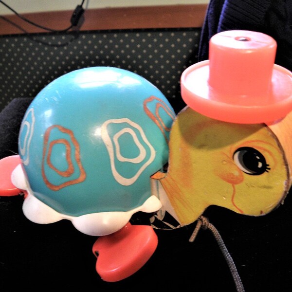 Turtle Pull Toy - Etsy