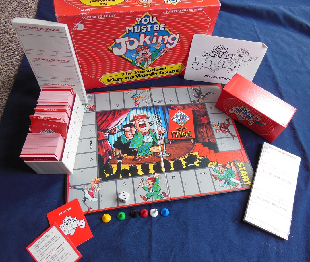 You Must Be Joking, Vintage 1987 Board Game, Complete, VG Condition ...