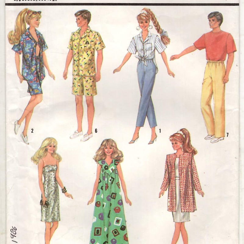 Barbie Doll Patterns - Etsy