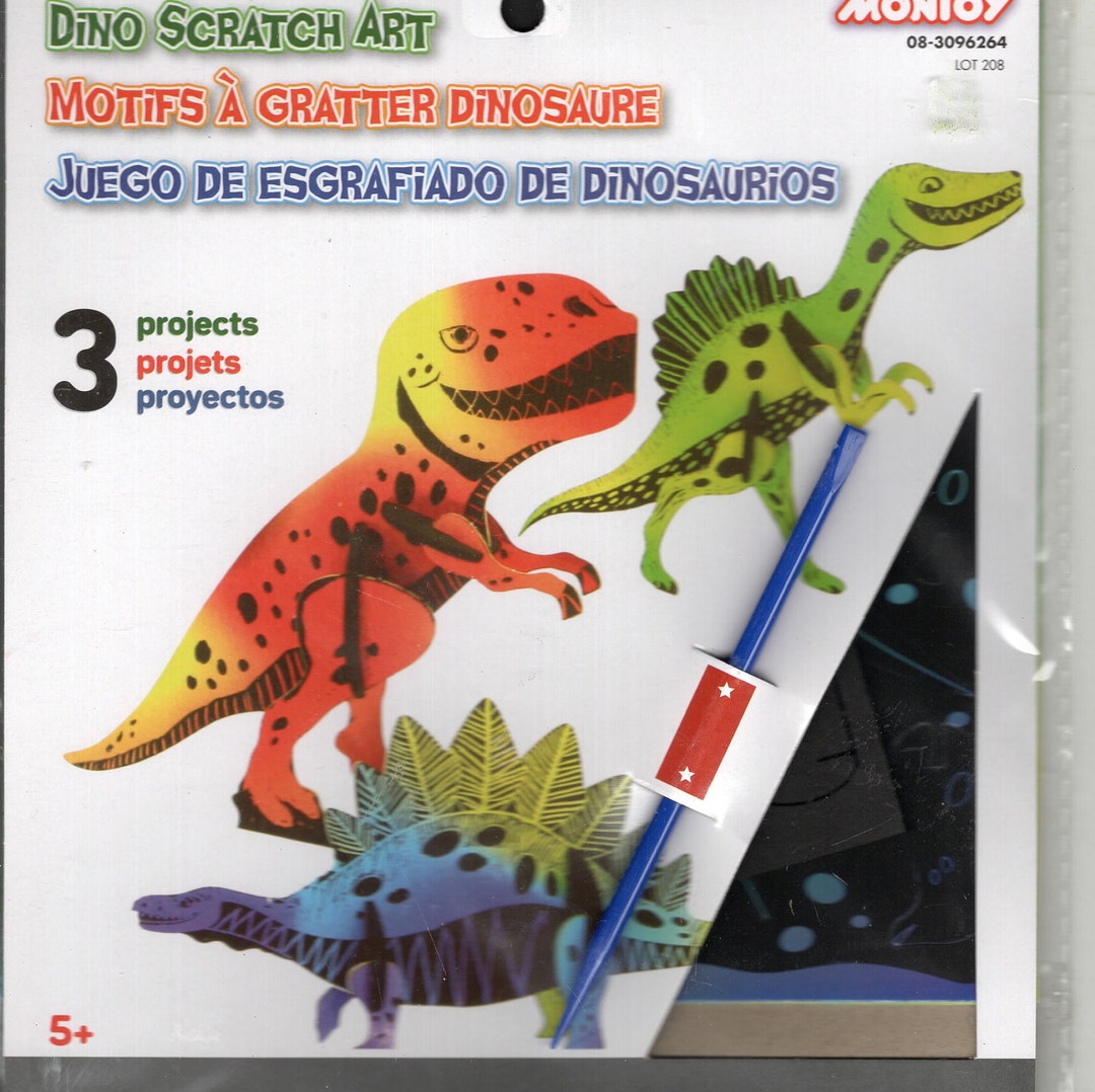 Create 3D Dinosaurs 3 Projects Rainbow Scratch Art, Model Building ...