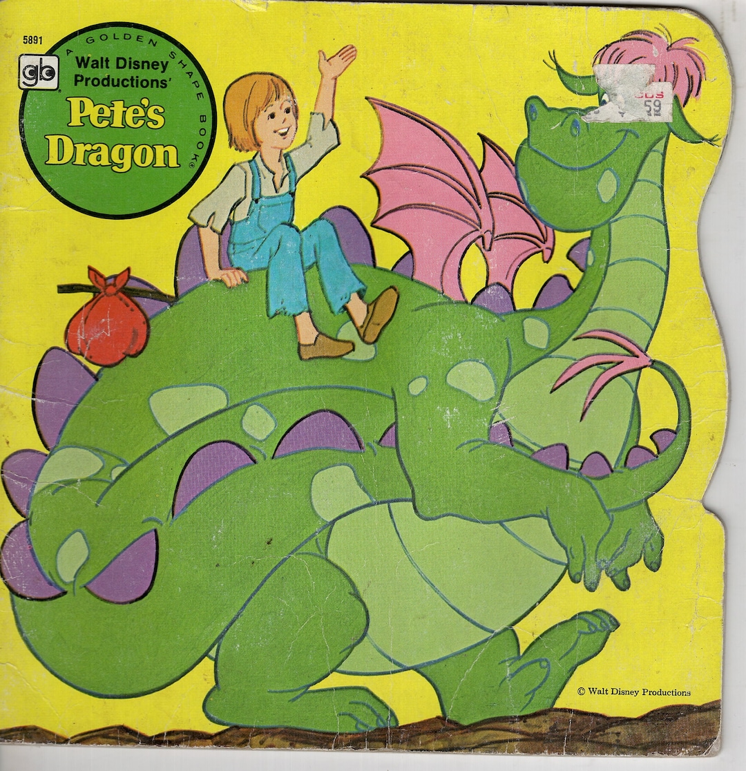 Vintage 1977, Pete's Dragon, Disney, Shape Book, Soft Cover, G ...