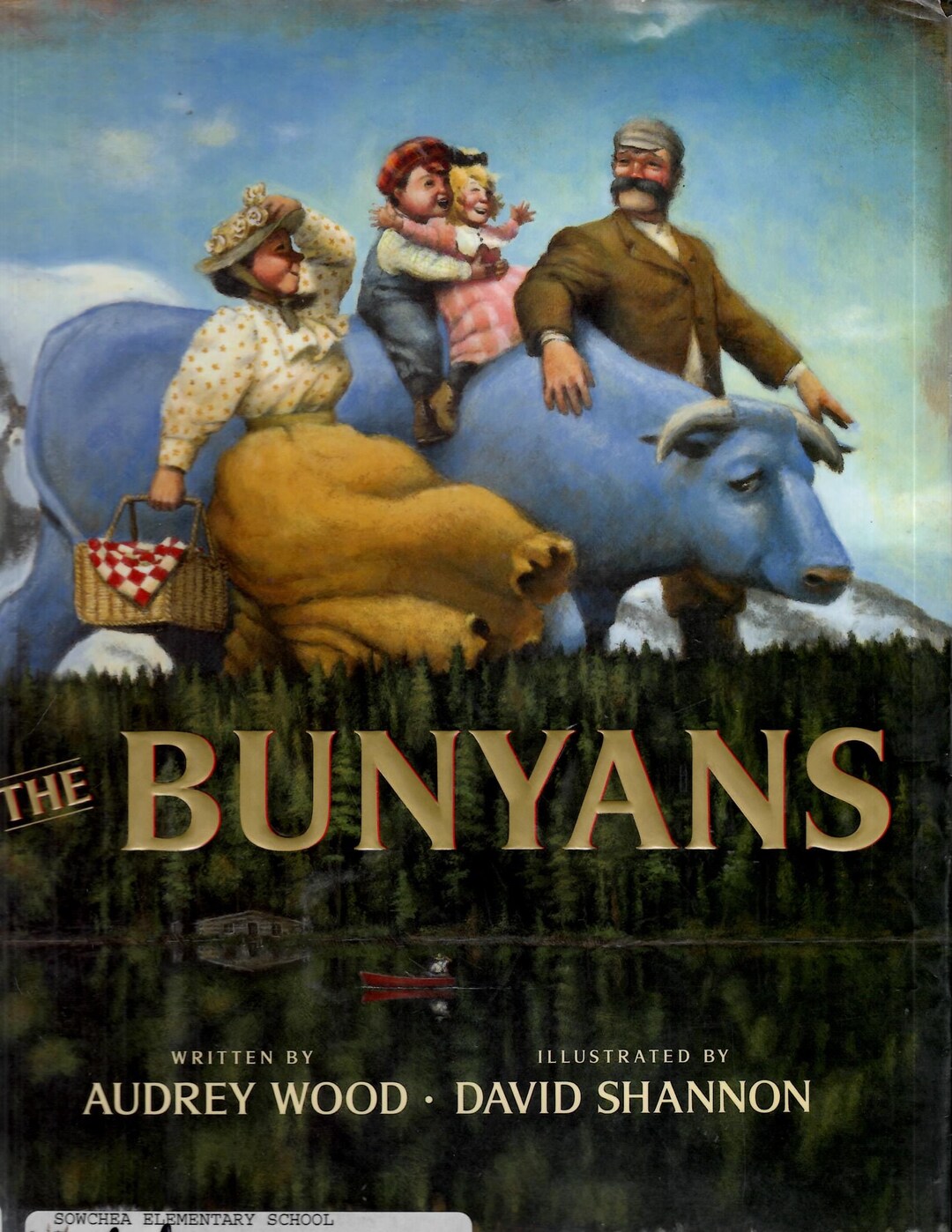 1996, the Bunyans, by Audrey Wood, Hardcover, Dust Jacket, Reinforced ...