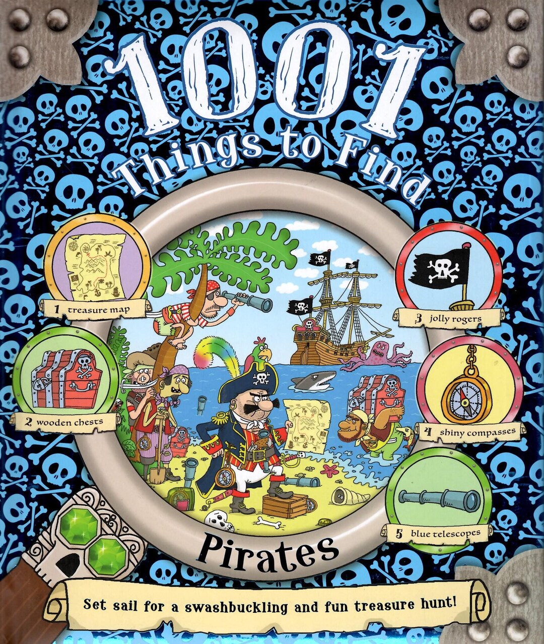 New Book, 1001 Things to Find, Pirates, Padded Cover, Swashbuckling ...