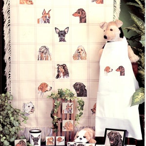 12 Dog Cross Stitch Charts Boxer Beagle Chihuahua Cocker Spaniel Pom ...