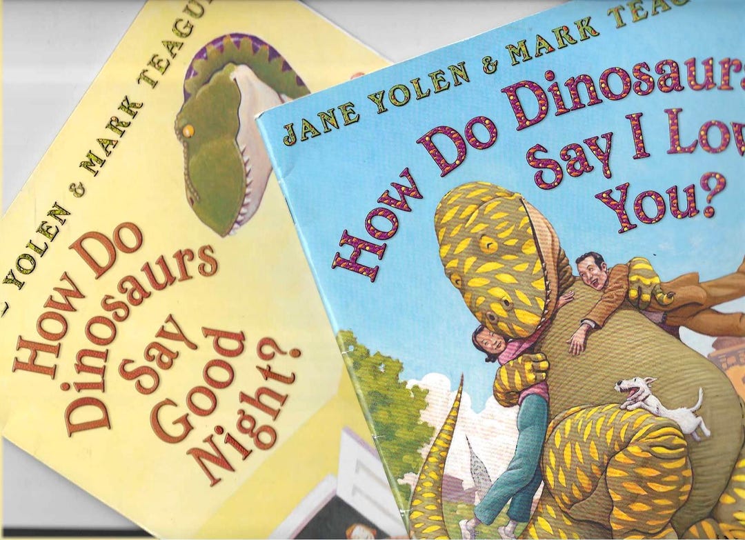 2 NEW Softcovers, How Do Dinosaurs Say I Love You, How Do Dinosaurs Say ...
