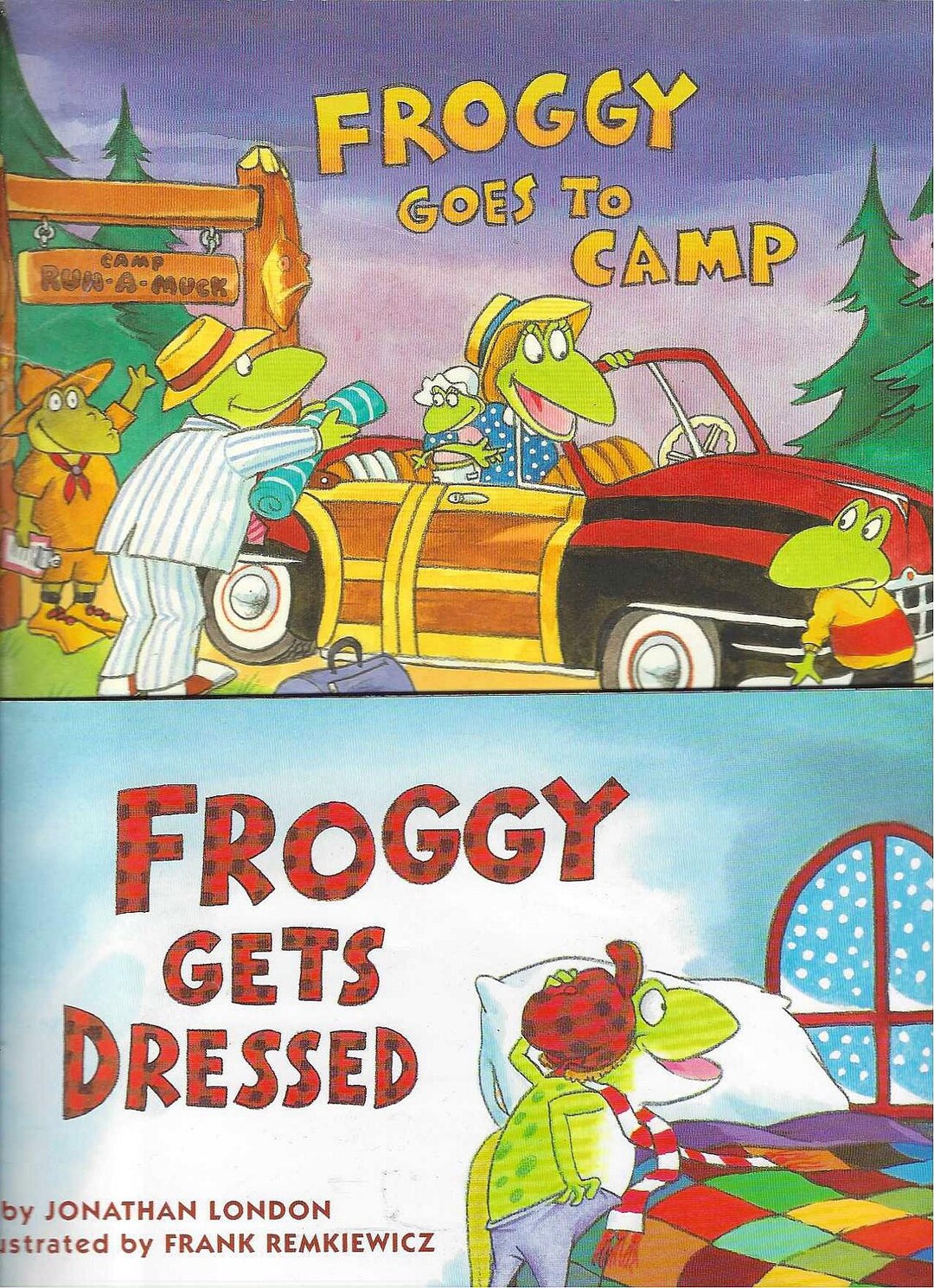 2 Froggy Books, 1992, Froggy Gets Dressed, 2008, Froggy Goes to Camp, J ...