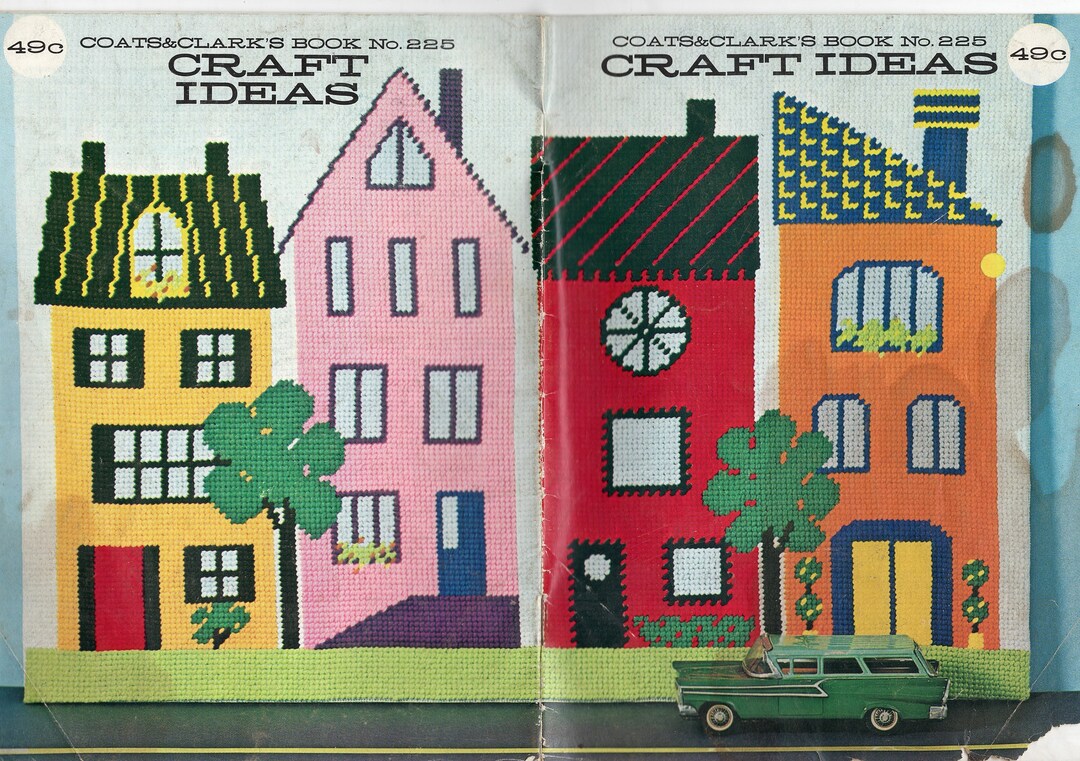 Vintage 1960s, Coats & Clark, Crochet, Craft Patterns, Wall Hangings ...