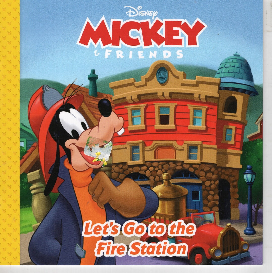 NEW Book, Disney, Mickey and Friends, Let's Go to the Fire Station ...