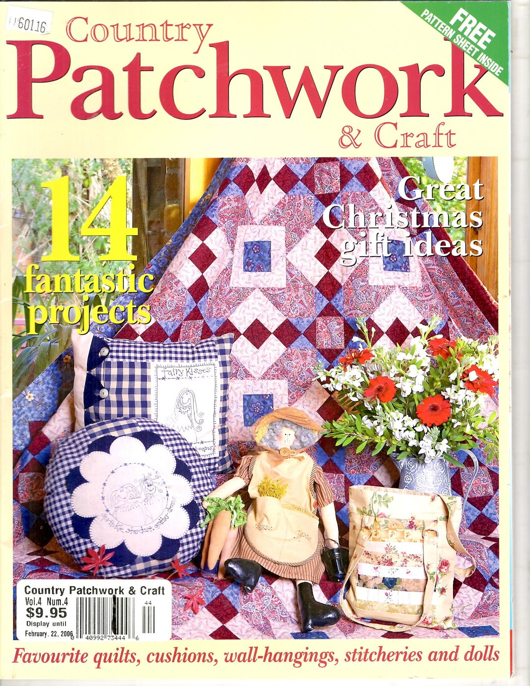 Feb 2006 Vol 4 4, Australian, Country Patchwork & Craft, Doll, Country ...