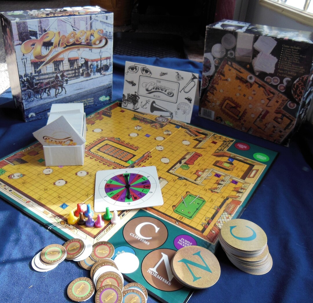 Cheers Board Game, 1992, Fun Trivia Game, Paramount Classic Possibly ...