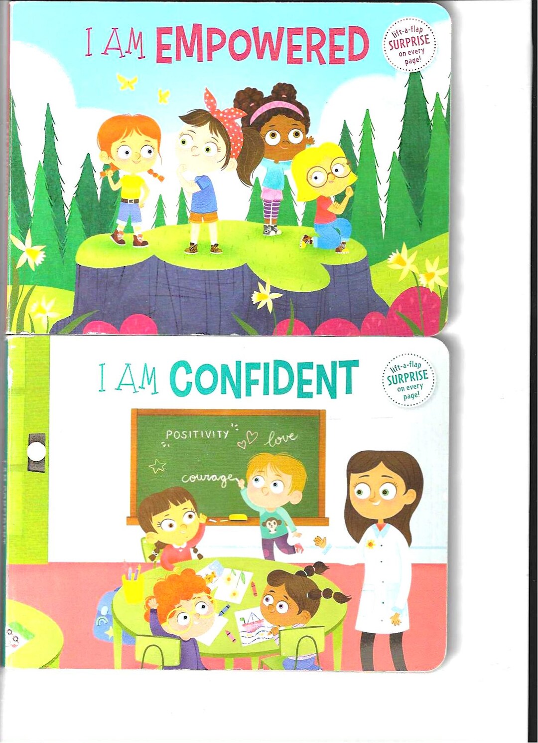 2 NEW Board Books, I Am Empowered, I Am Confident, 2021, Clever Factory ...