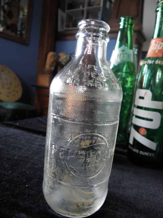 Vintage Pluto Water bottle Americas Physic laxative 1950s | Etsy