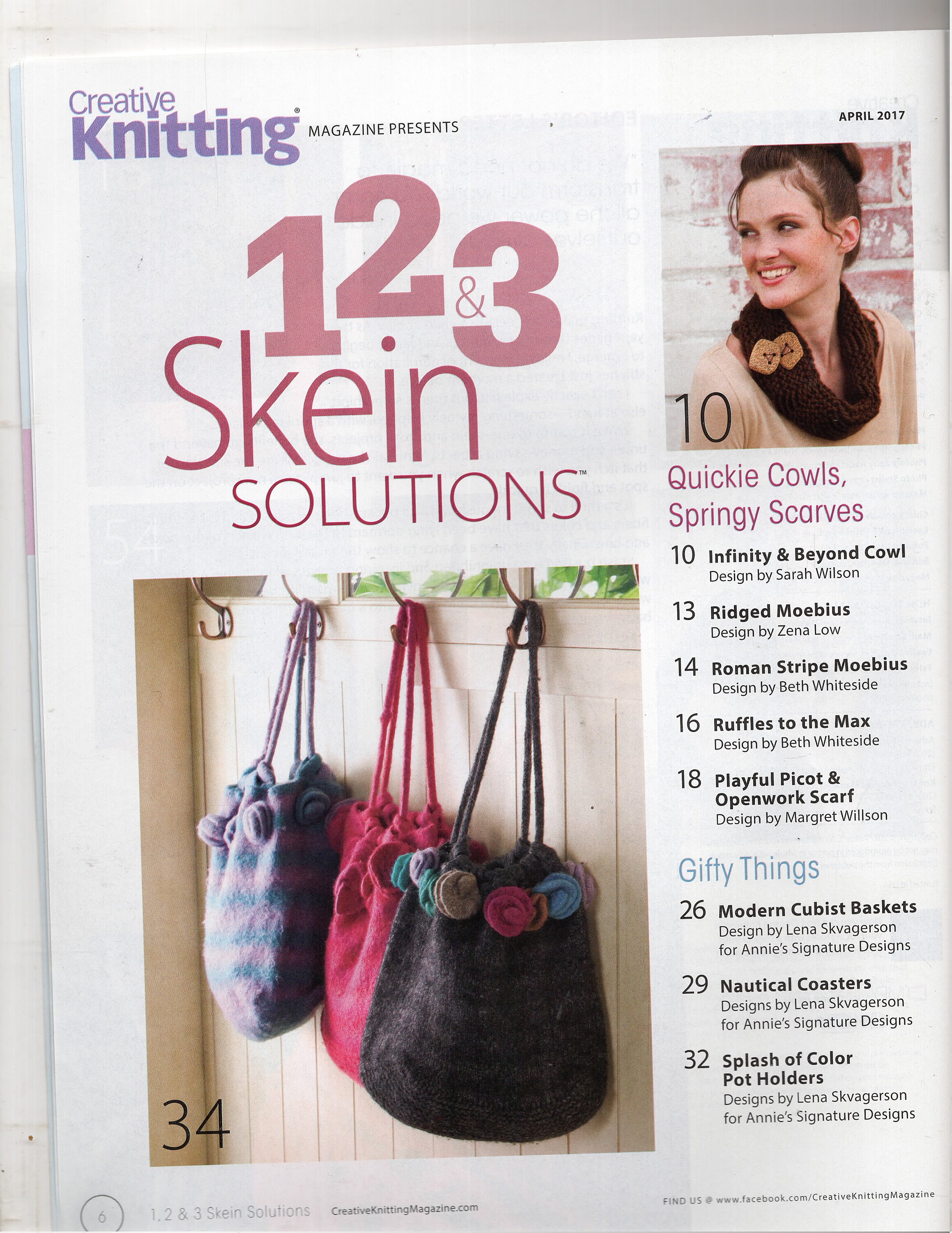 Creative Knitting 123 Skein Solutions May 2017 Patterns - Etsy Canada