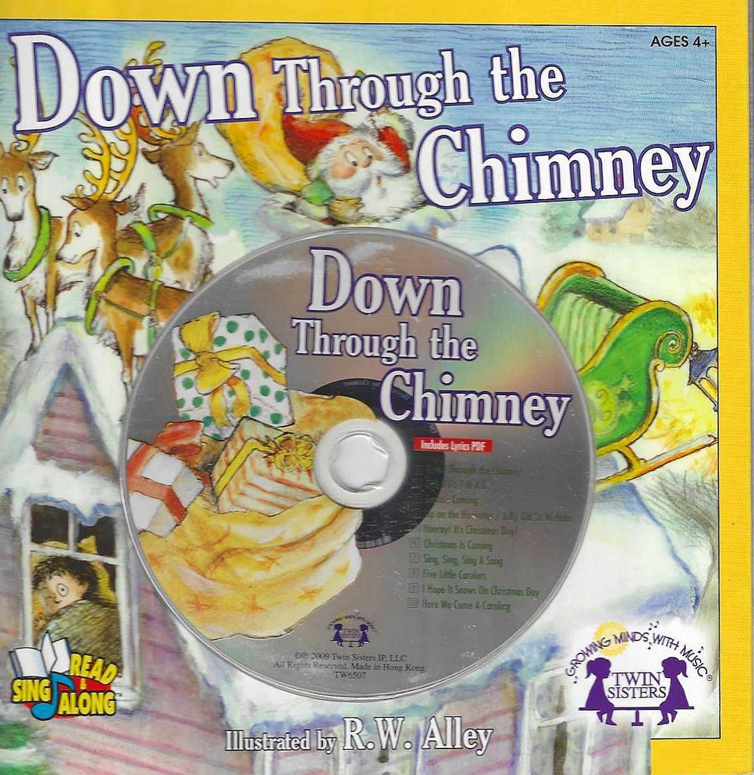 2009, NEW Books, Down Through the Chimney, Book With CD, Story and ...