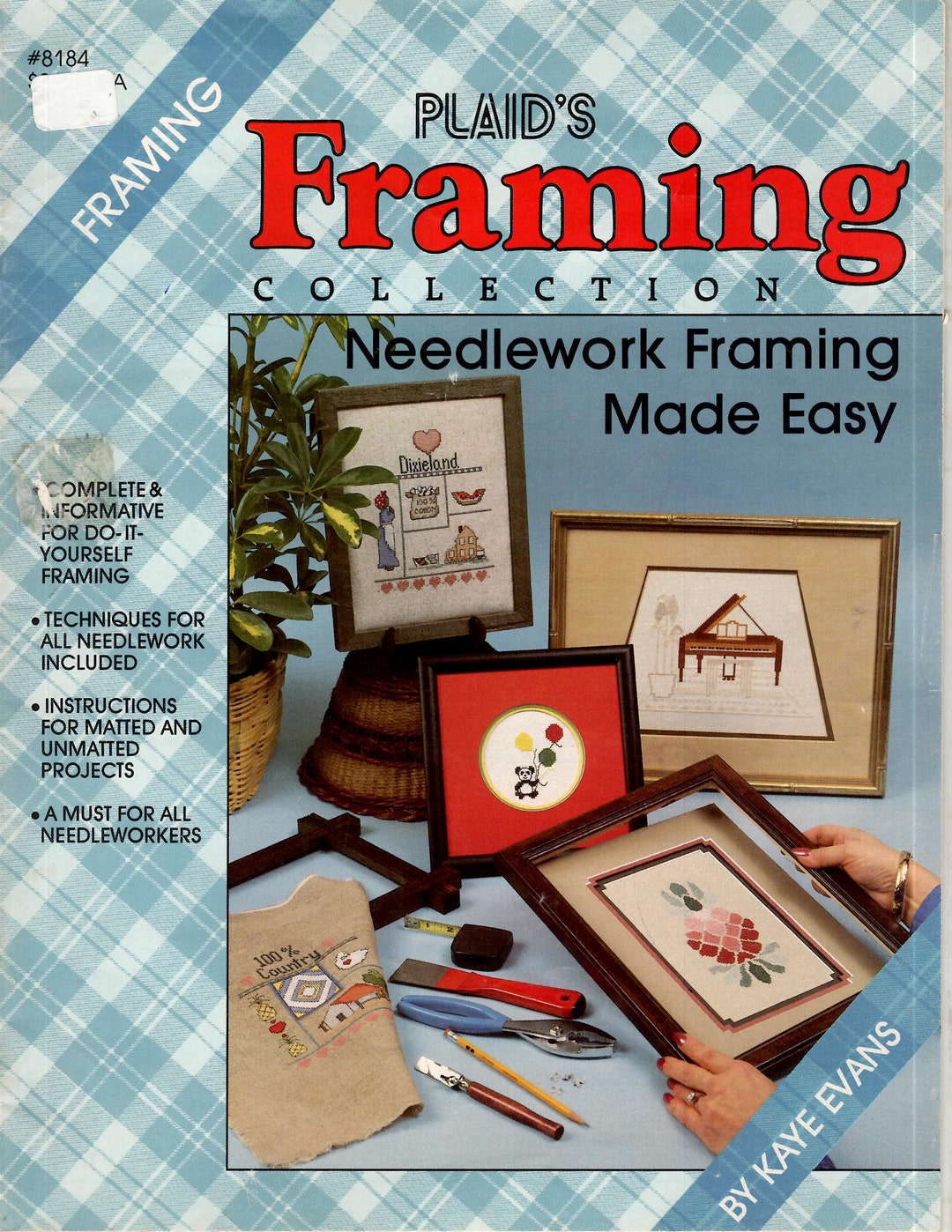 1987 Framing, Needlework Framing Made Easy, Cross Stitch Needlepoint ...