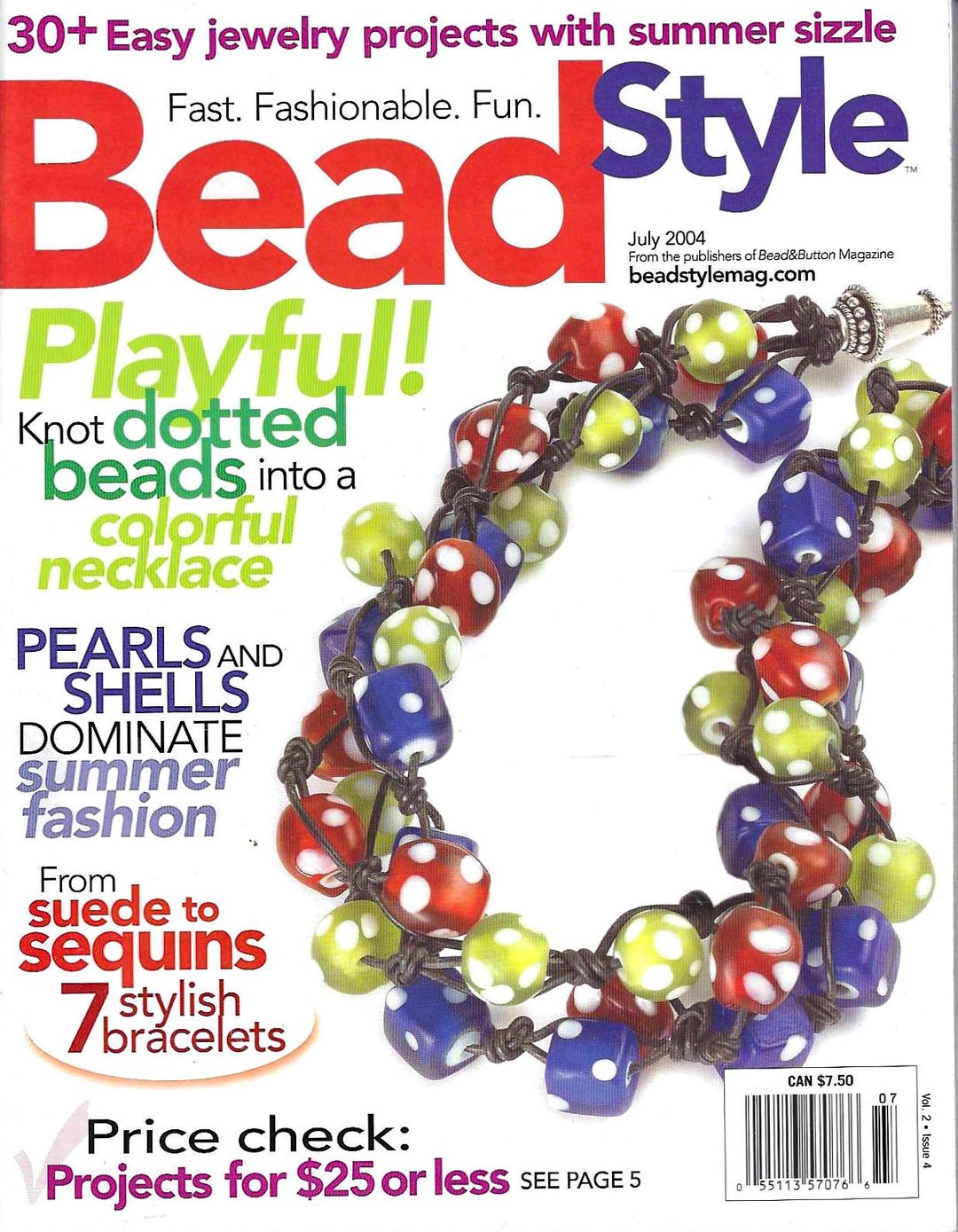 July 2004, Step by Step Beads, Beading Magazine, Jewelry, Wirework ...