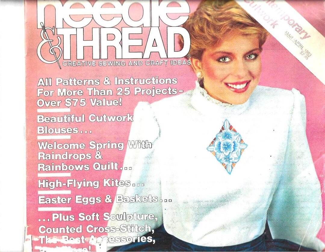 Vintage, Mar April 1983, Needle & Thread, Creative Sewing, Craft Ideas ...