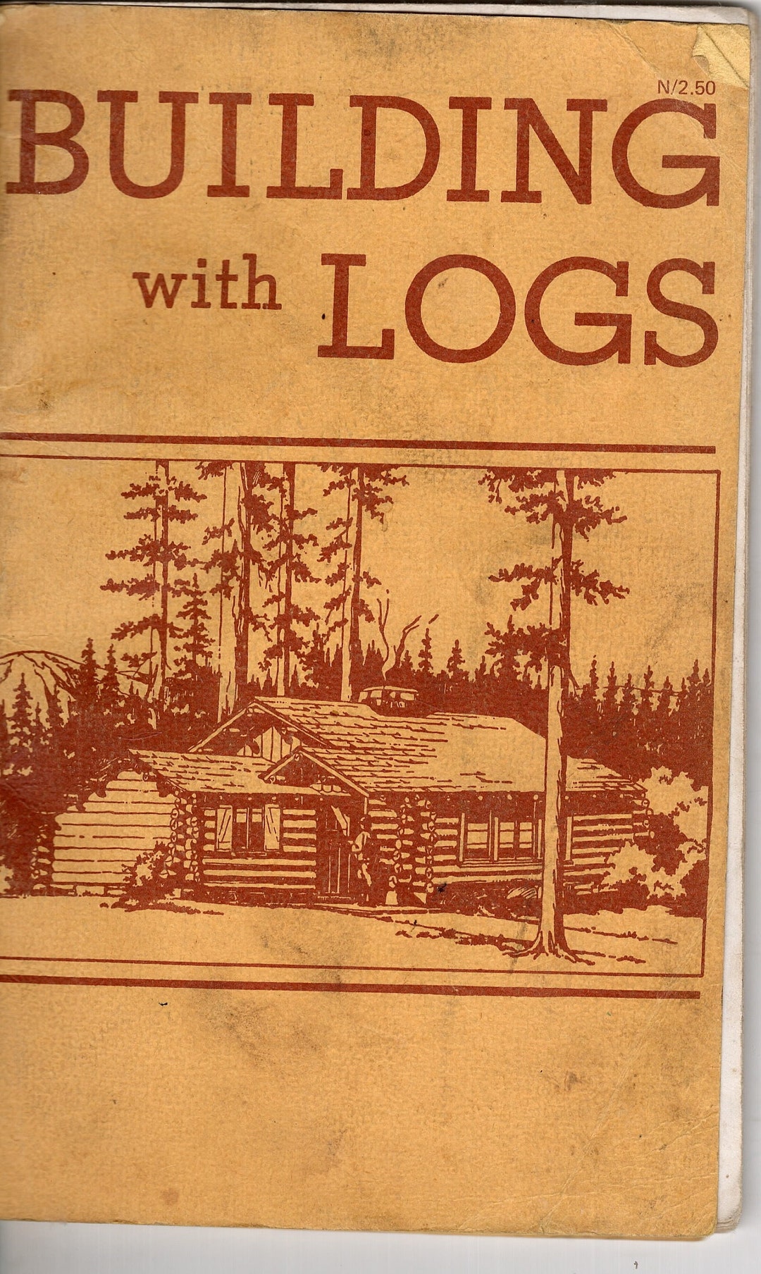 Vintage 1974 Building With Logs See Personal Pics and My - Etsy