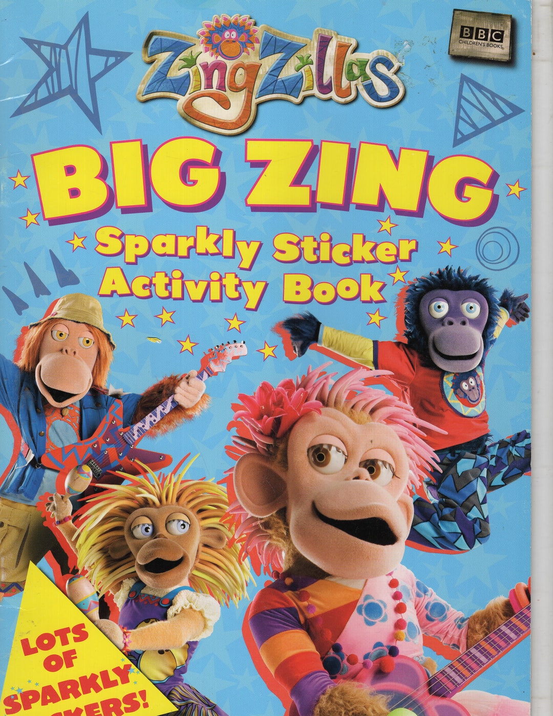 New Book Bbc Zingzillas Big Zing Sparkly Sticker Activity Book 8 By 12 Inches Inexpensive