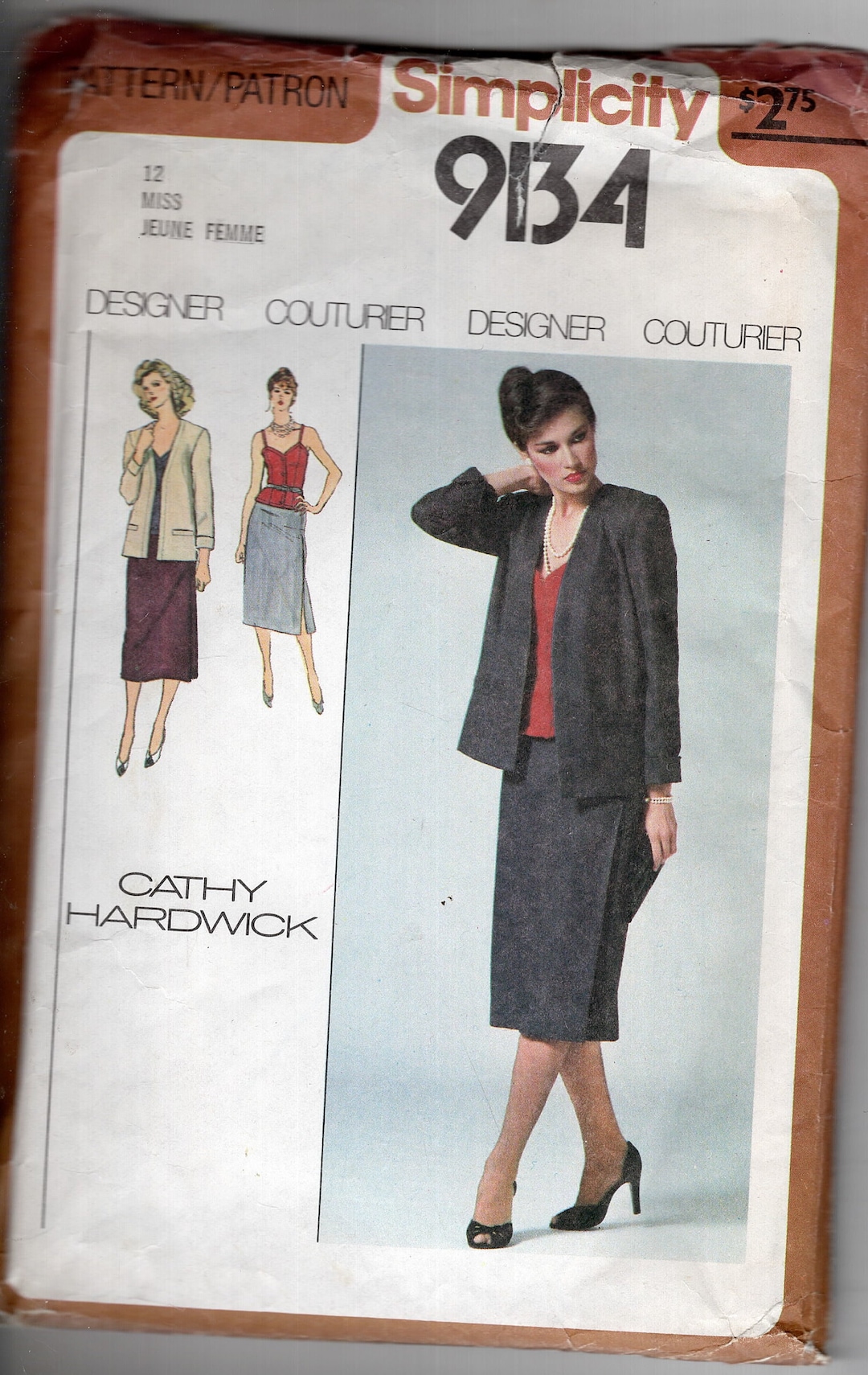 1979, Simplicity 9134, Sewing Pattern, Cathy Chadwick, Ladies Size 12 ...