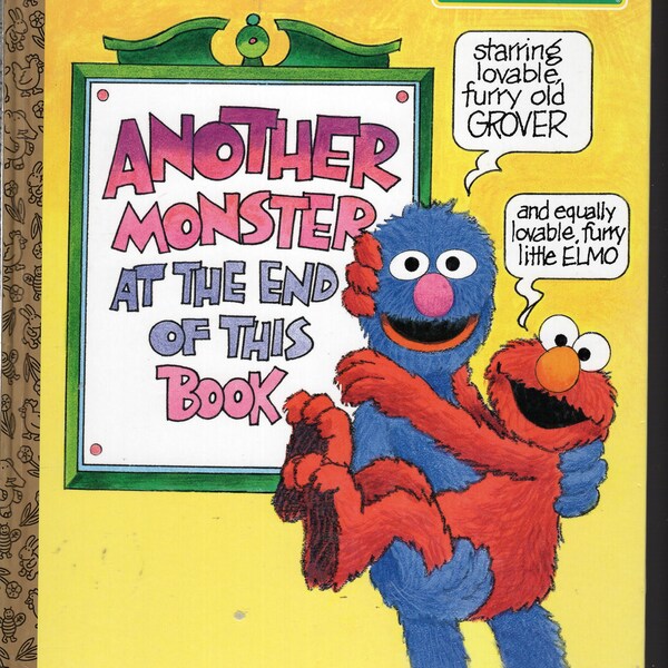 Sesame Street the Monster at the End Book - Etsy