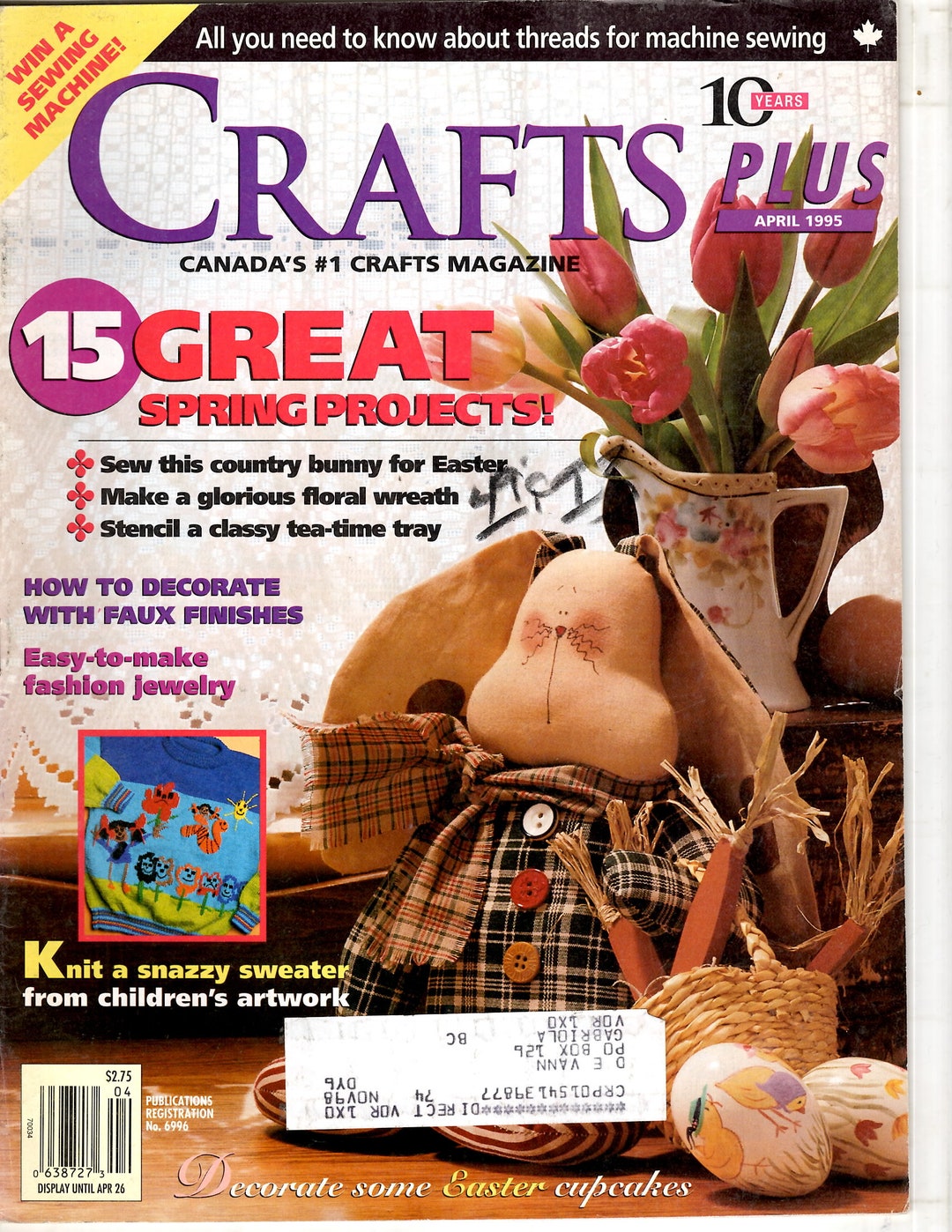 Vintage 1995, Crafts Plus, Pioneer Frames, Funky Doll, Cross Stitch ...