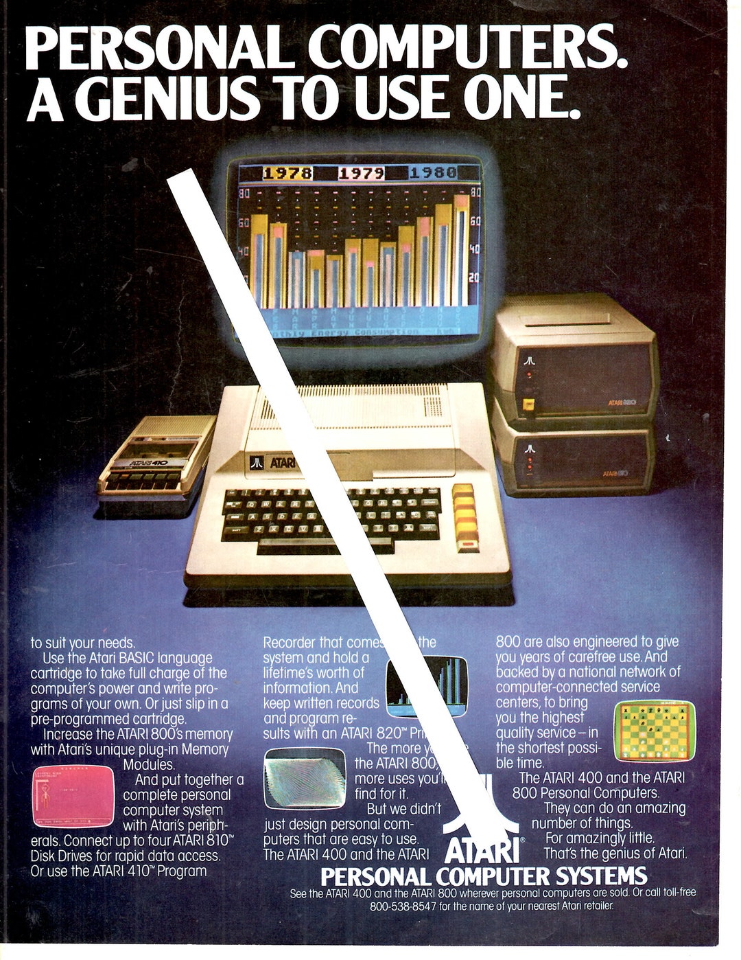 1979 Atari Personal Computer, Magazine Advertisement,8 by 11 Inches ...