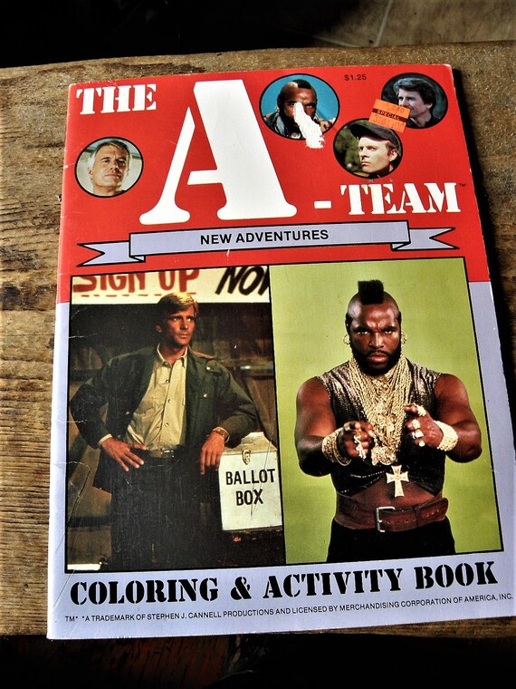 The A Team New Adventures 1984 Colouring Activity Book - Etsy
