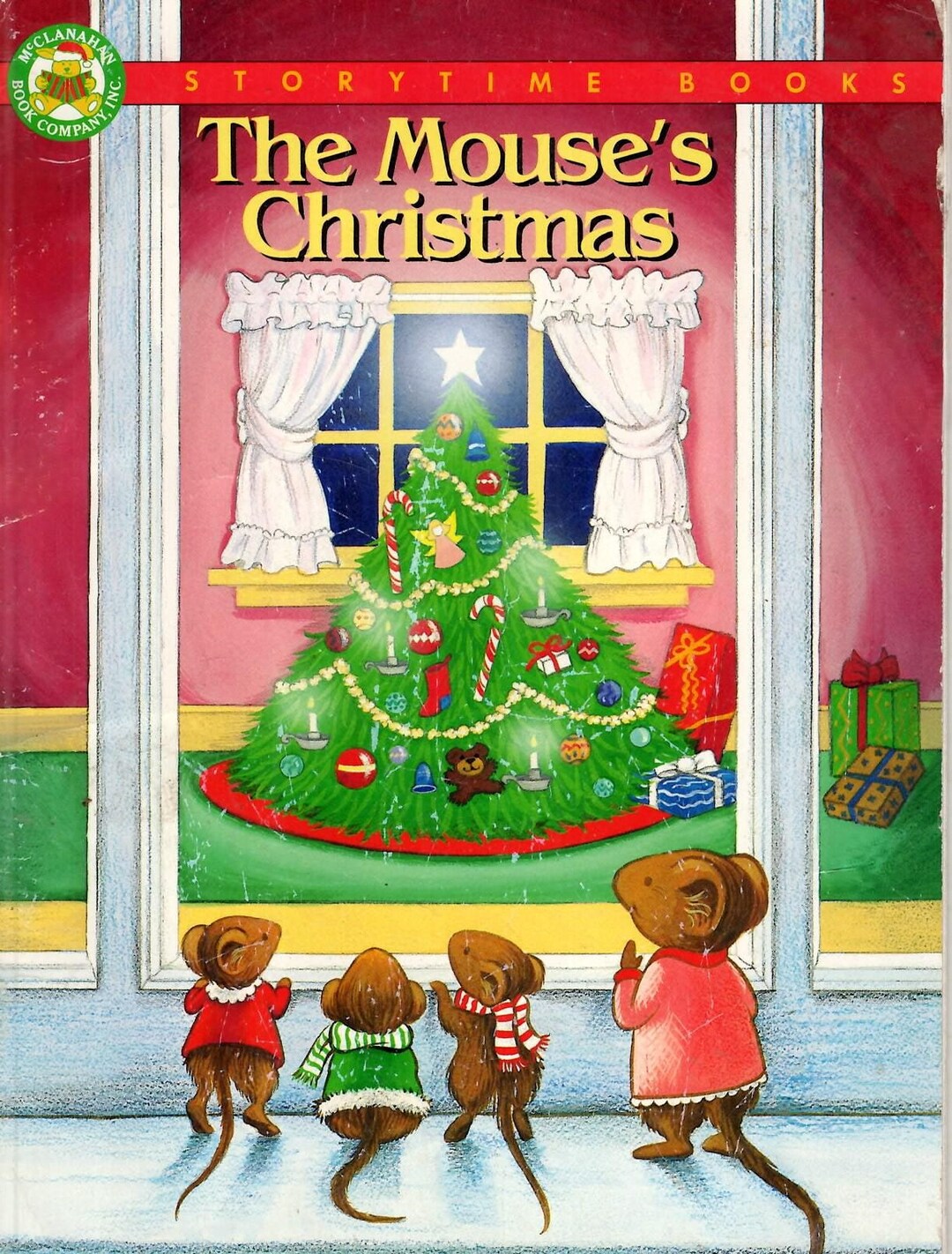 Vintage 1992, the Mouse's Christmas, Softcover, Kit Schorsch, Patricia Lynn, Storytime Book, G ...