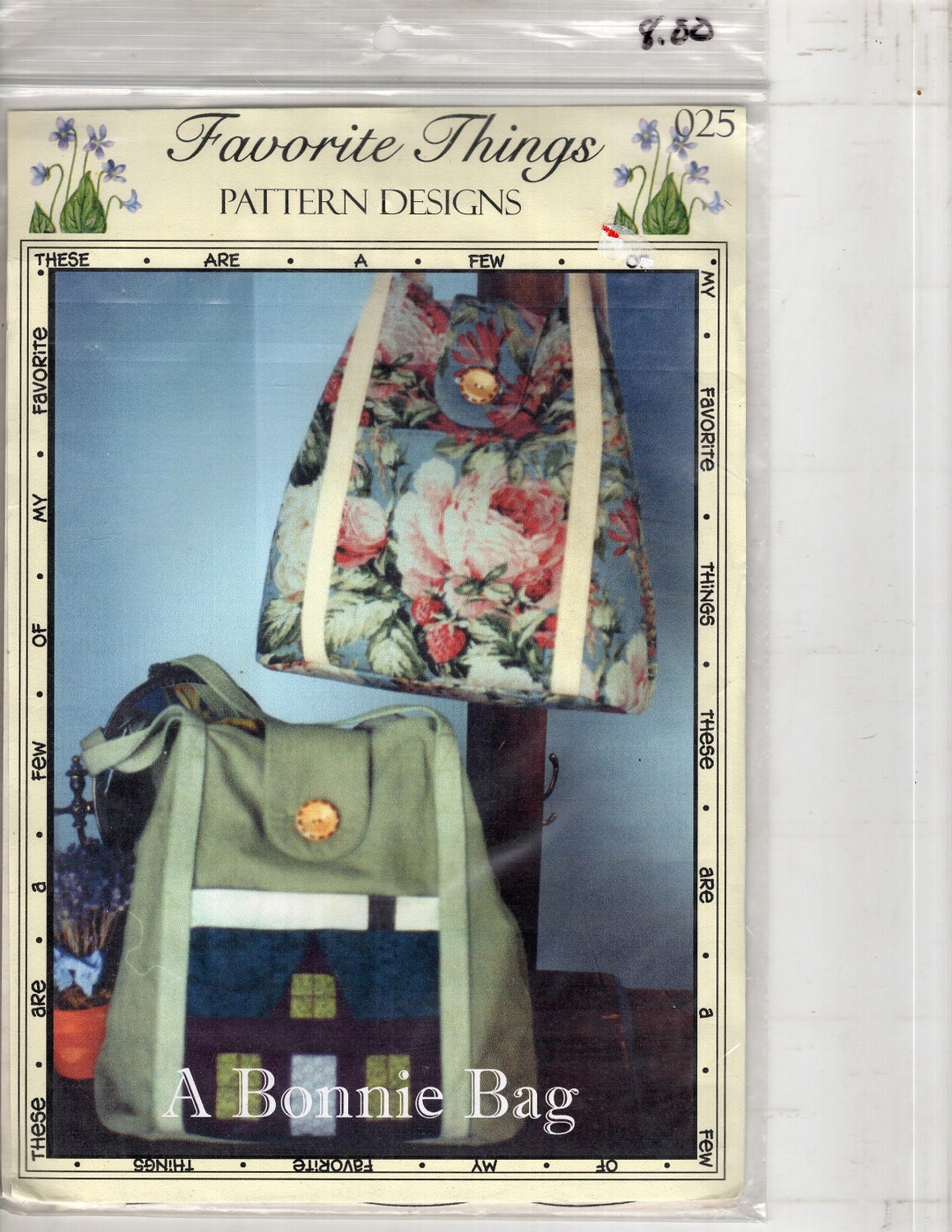 Vintage NEW 1990s, A Bonnie Bag, Sewing Pattern, 15 Inches Tall, Sent ...