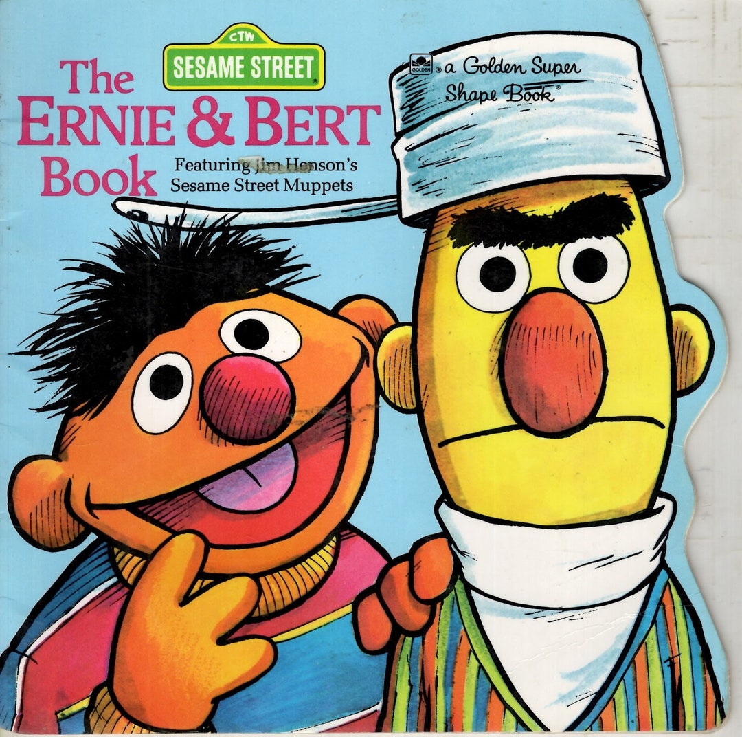 Vintage 1977, Ernie and Bert Book, Sesame Street, Softcover, VG ...