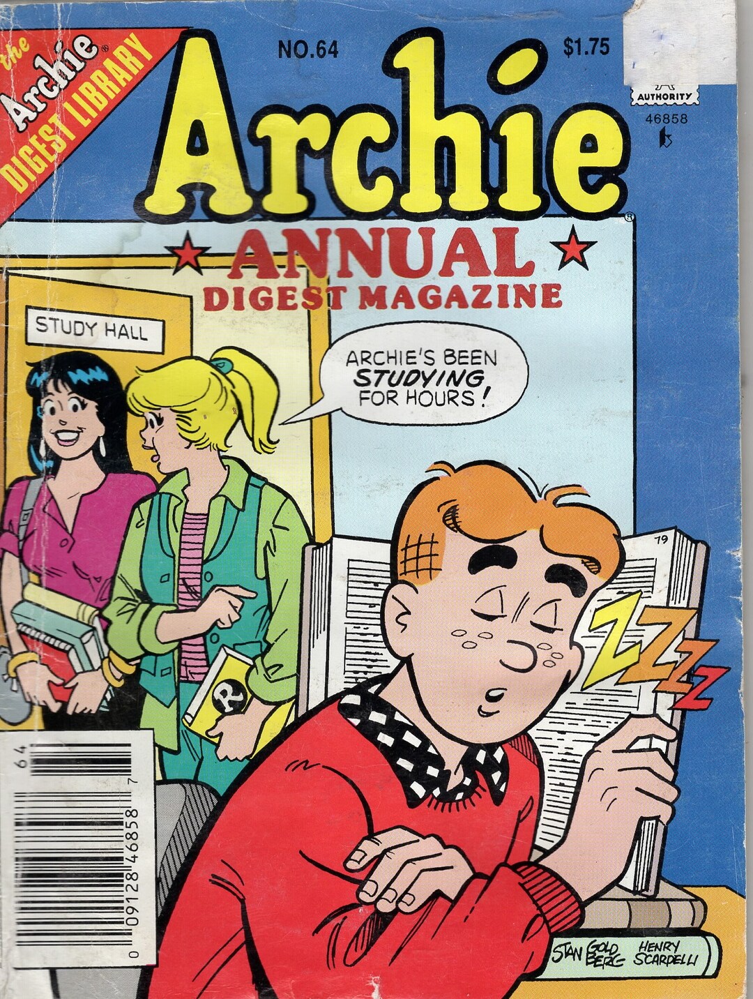 Archie Digest Library, Archie Annual, No 64, Jun 1994, VVG Condition, 2 ...