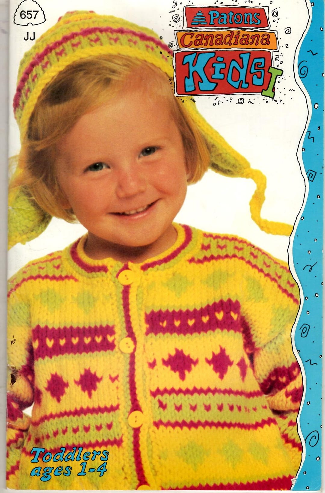 Patons, Canadiana Kids, Knitting Patterns, 5 Designs, 32 Pg Booklet ...