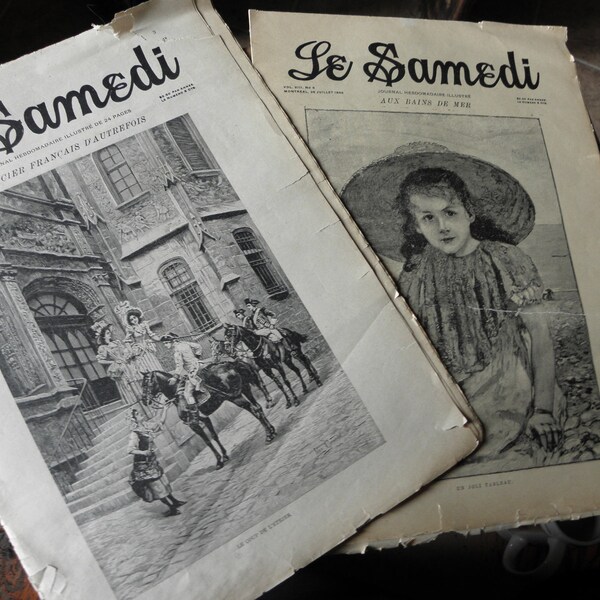 Antique Newspaper - Etsy