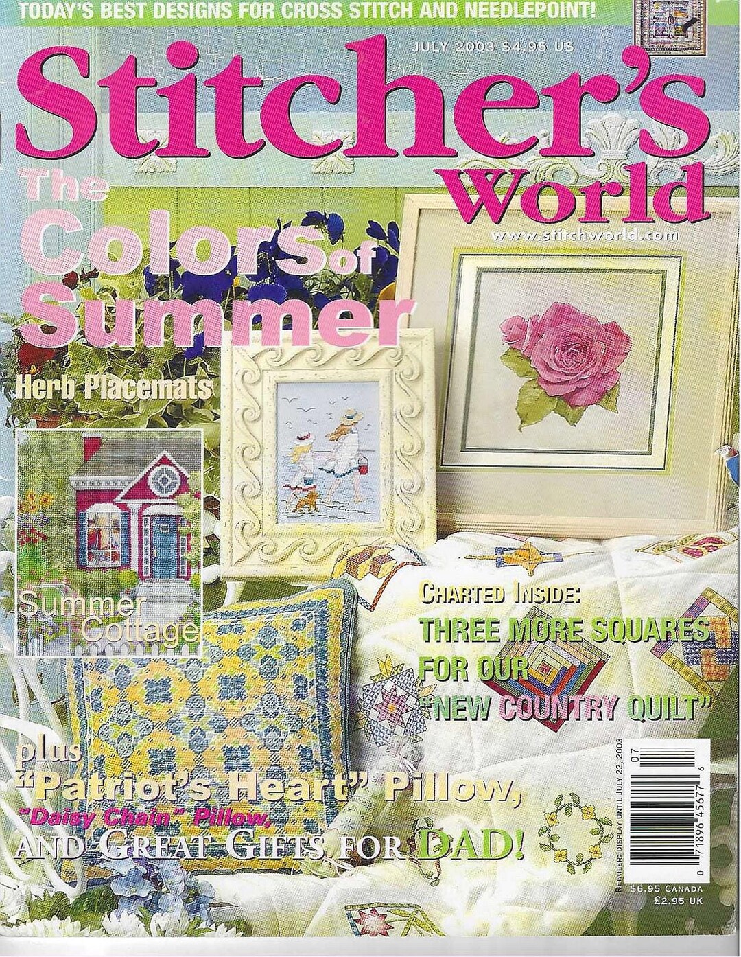 July 2003, Stitchers World, Cross Stitch, Needlepoint, Embroidery ...
