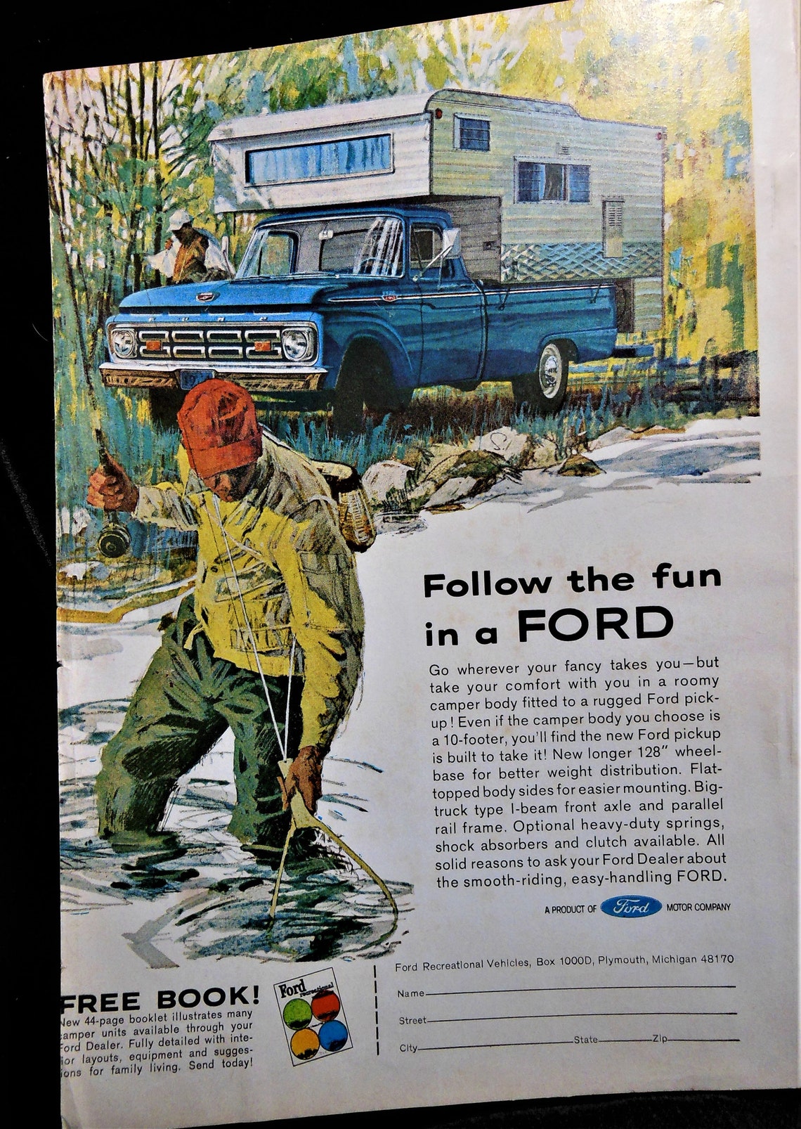 Vintage Magazine Ad 1964 Ford Pickup Ready for Framing | Etsy